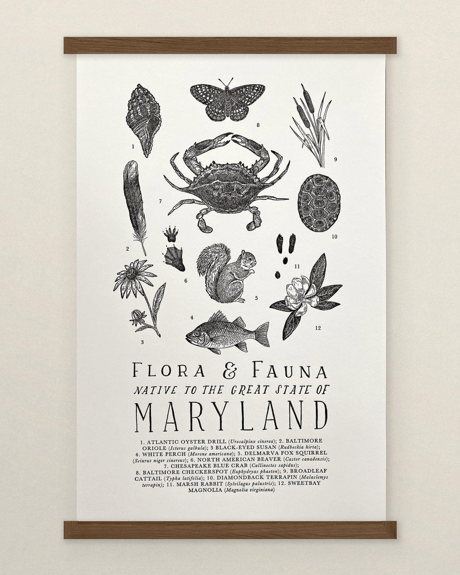 Letterpress Field Guide Art Prints - The Wild Wander