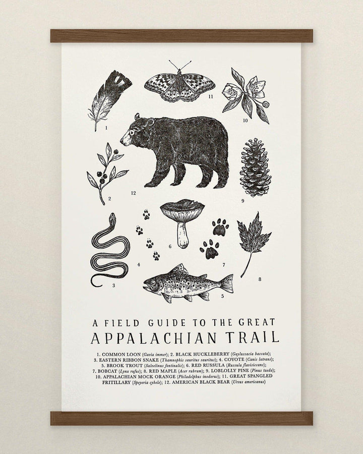 Appalachian Trail Field Guide Art Print - The Wild Wander